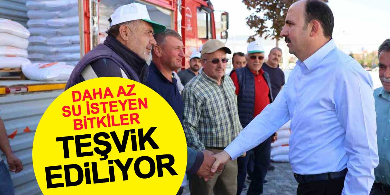 Konya'da Daha Az Su İsteyen Bitkiler Teşvik Ediliyor