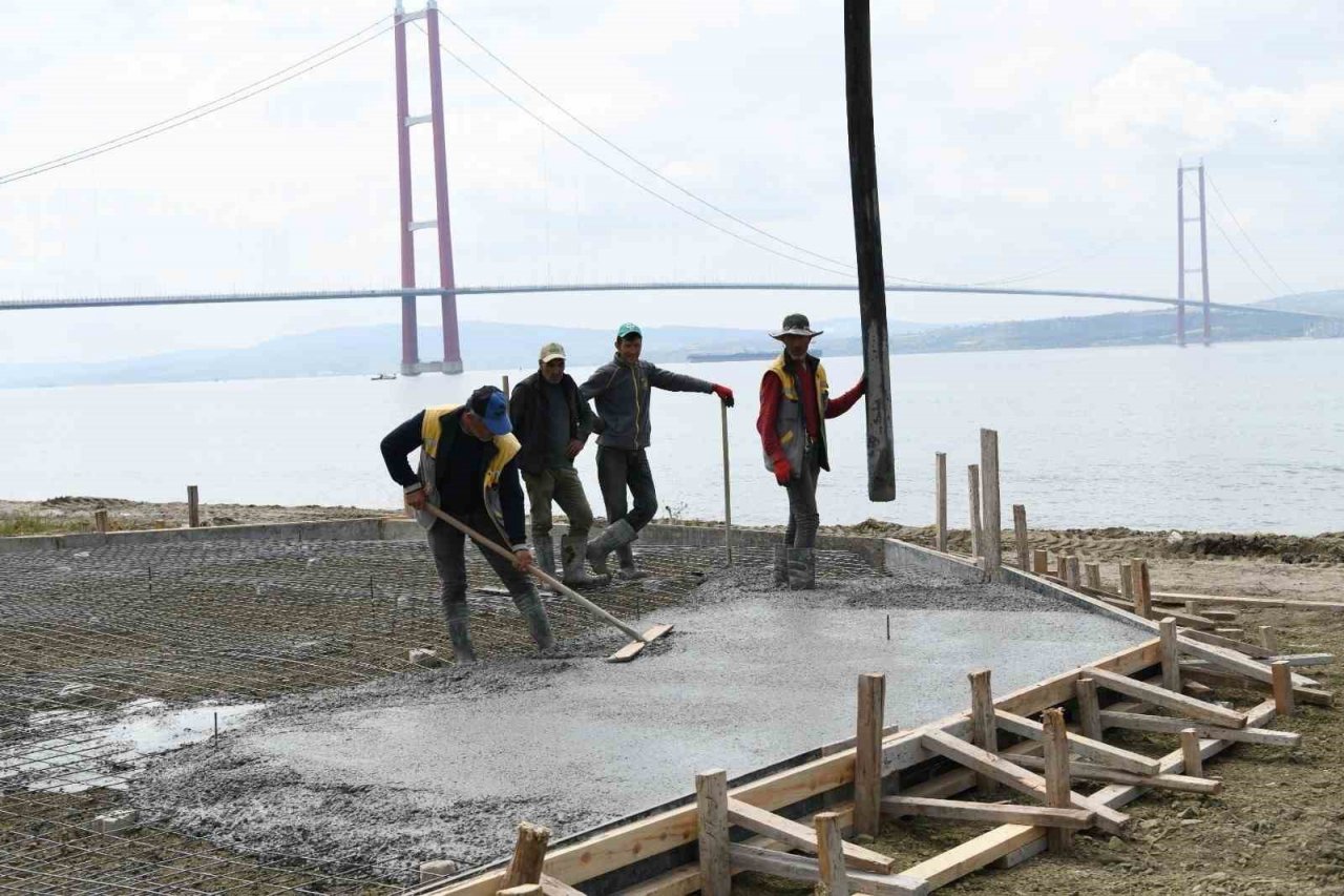 Lapseki Belediyesi Aqua Park Projesinin temeli atıldı